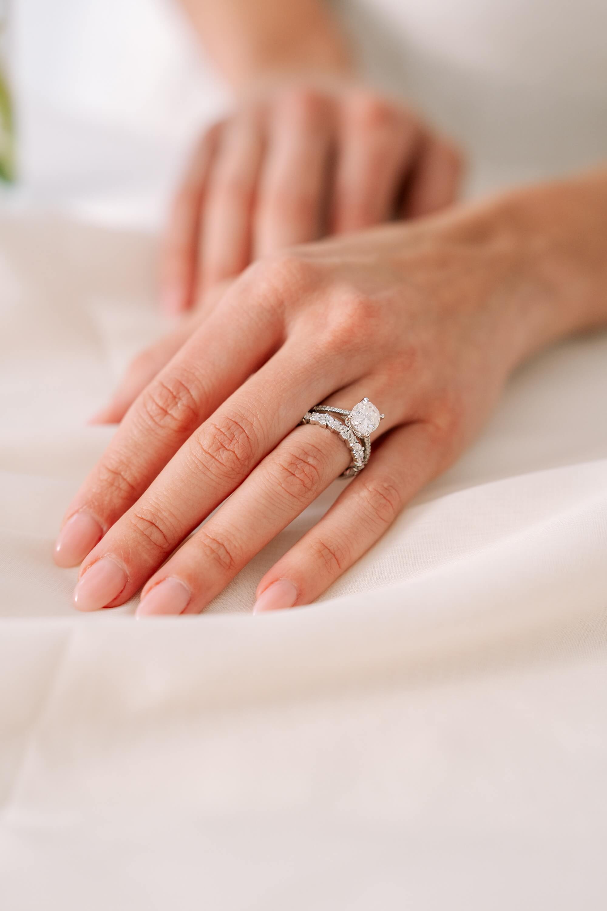 Modern Solitaire Ring with Oval Cut Moissanite – EPI Jewelry